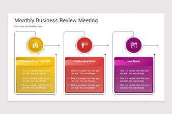 Monthly Business Review PowerPoint Template | Nulivo Market