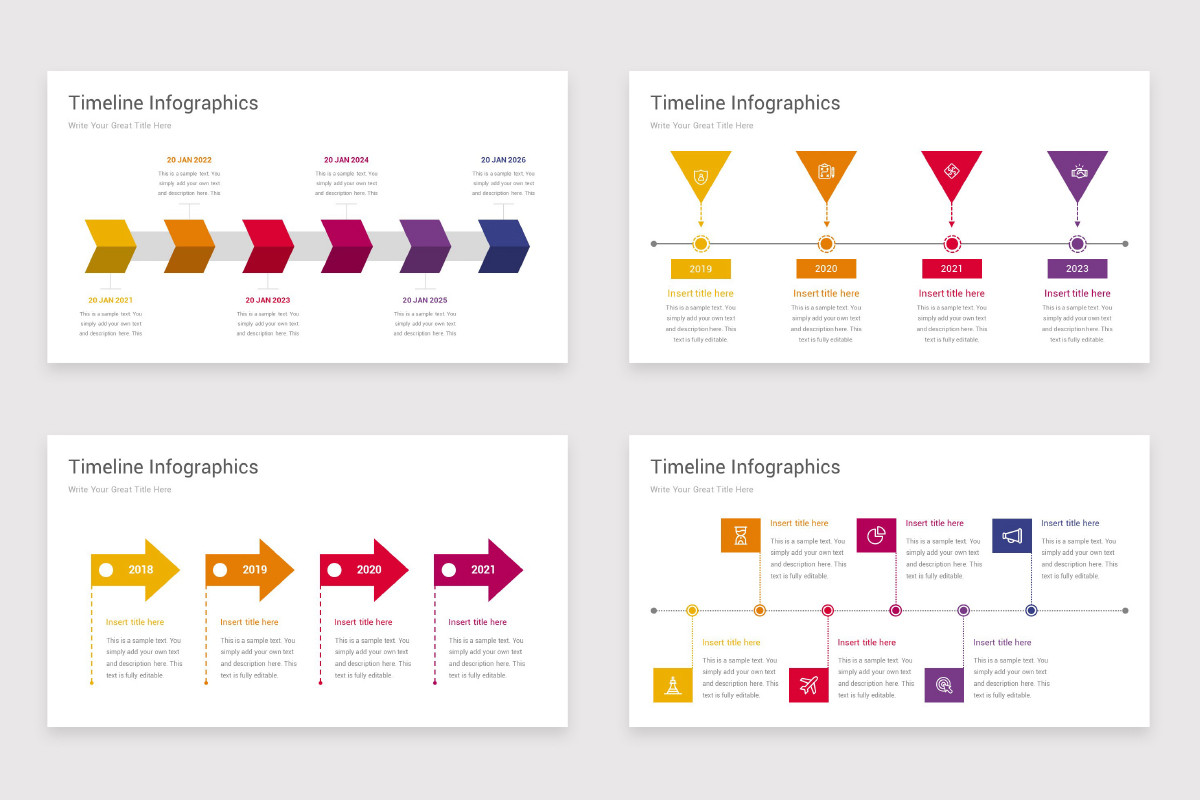 Timeline Infographics Google Slides Template | Nulivo Market