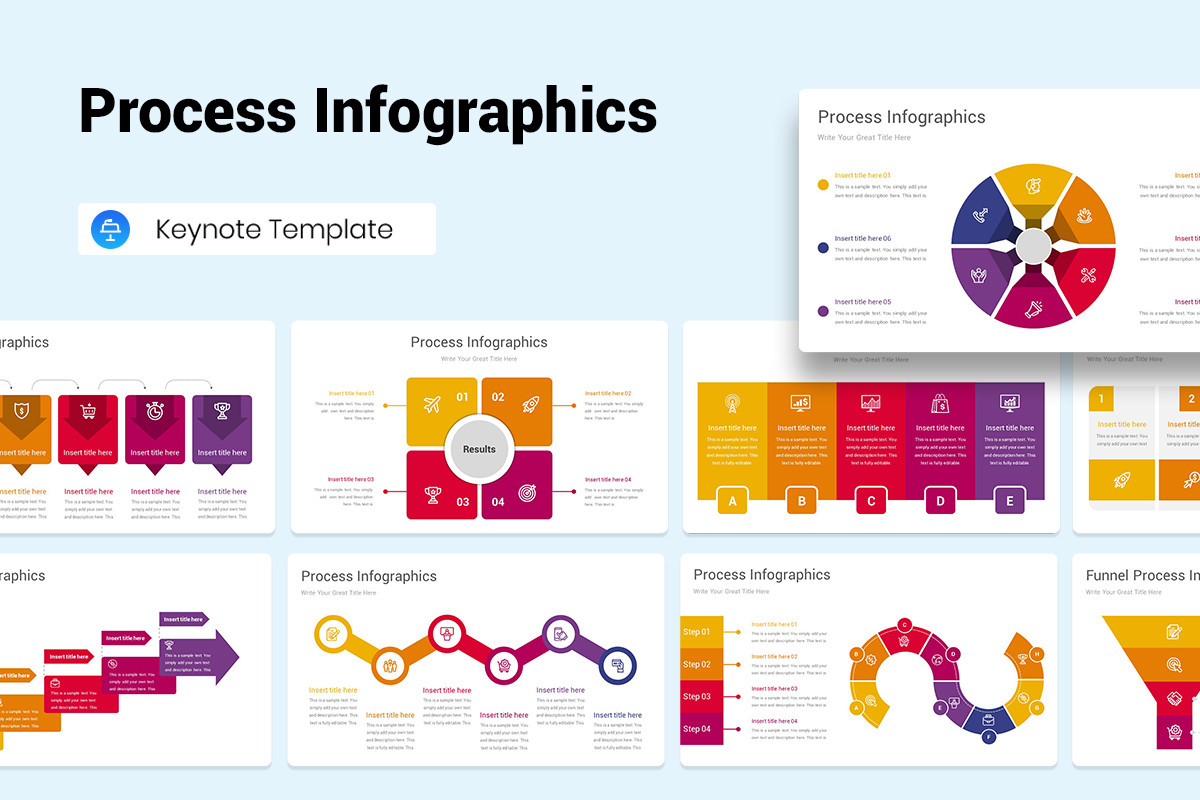 Process Infographics Keynote Template | Nulivo Market