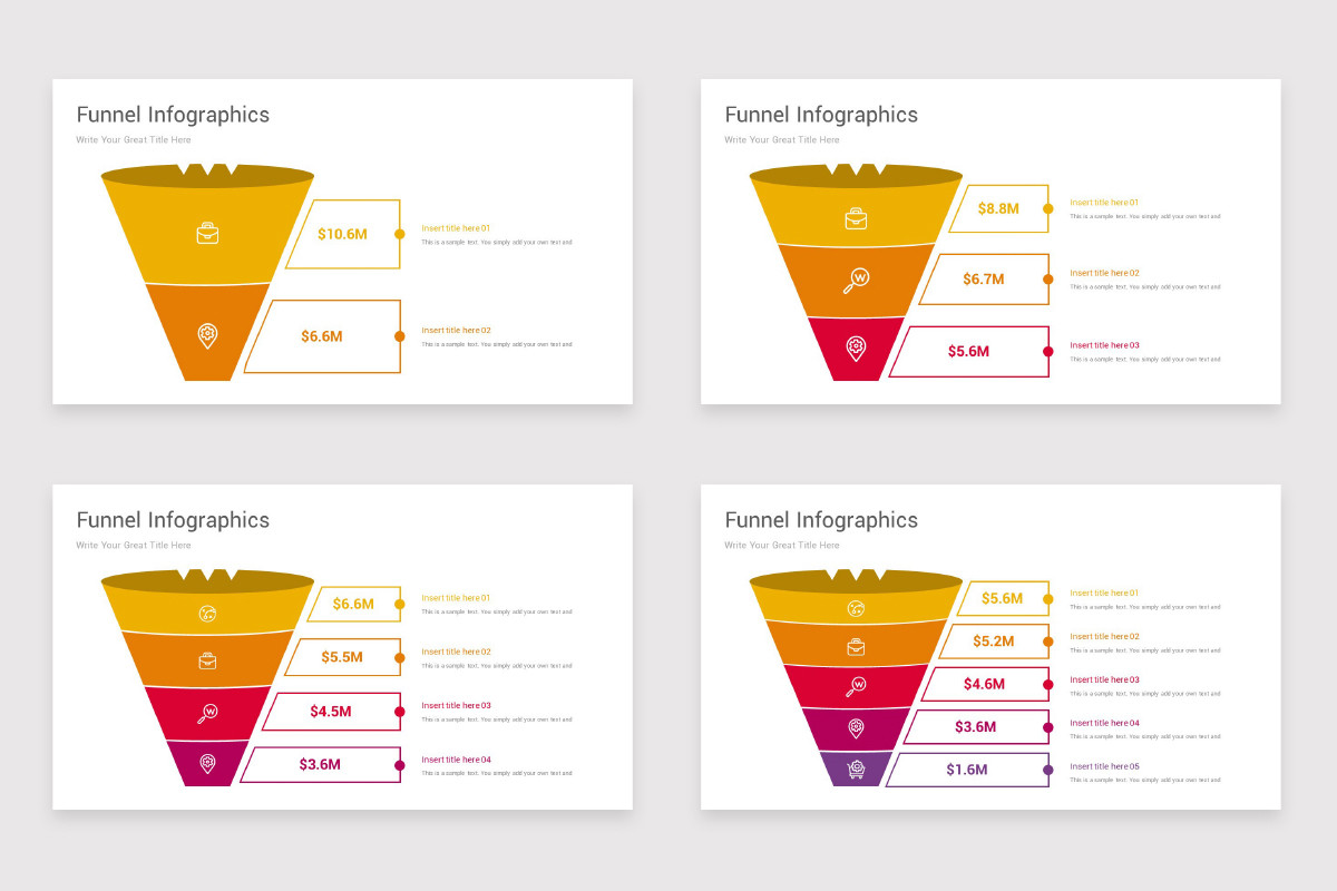 Funnel Infographics Keynote Template | Nulivo Market