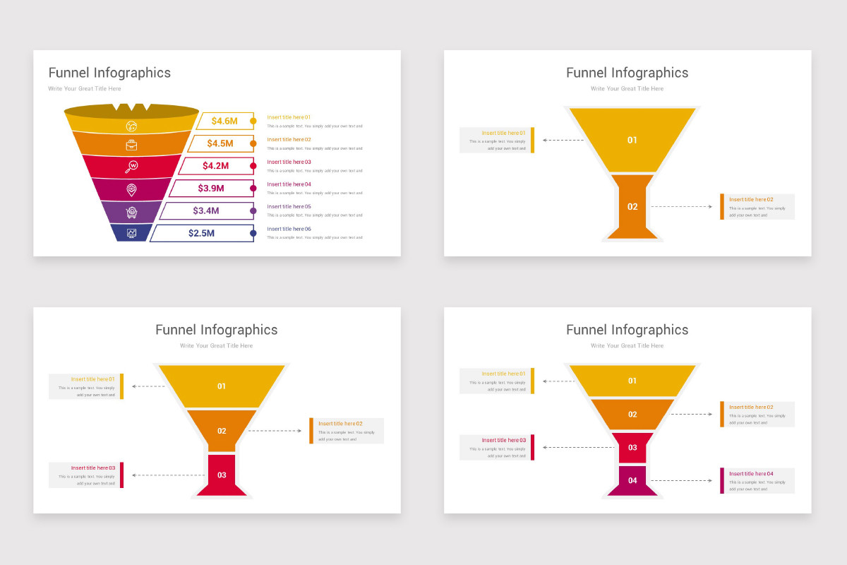 Funnel Infographics Keynote Template | Nulivo Market