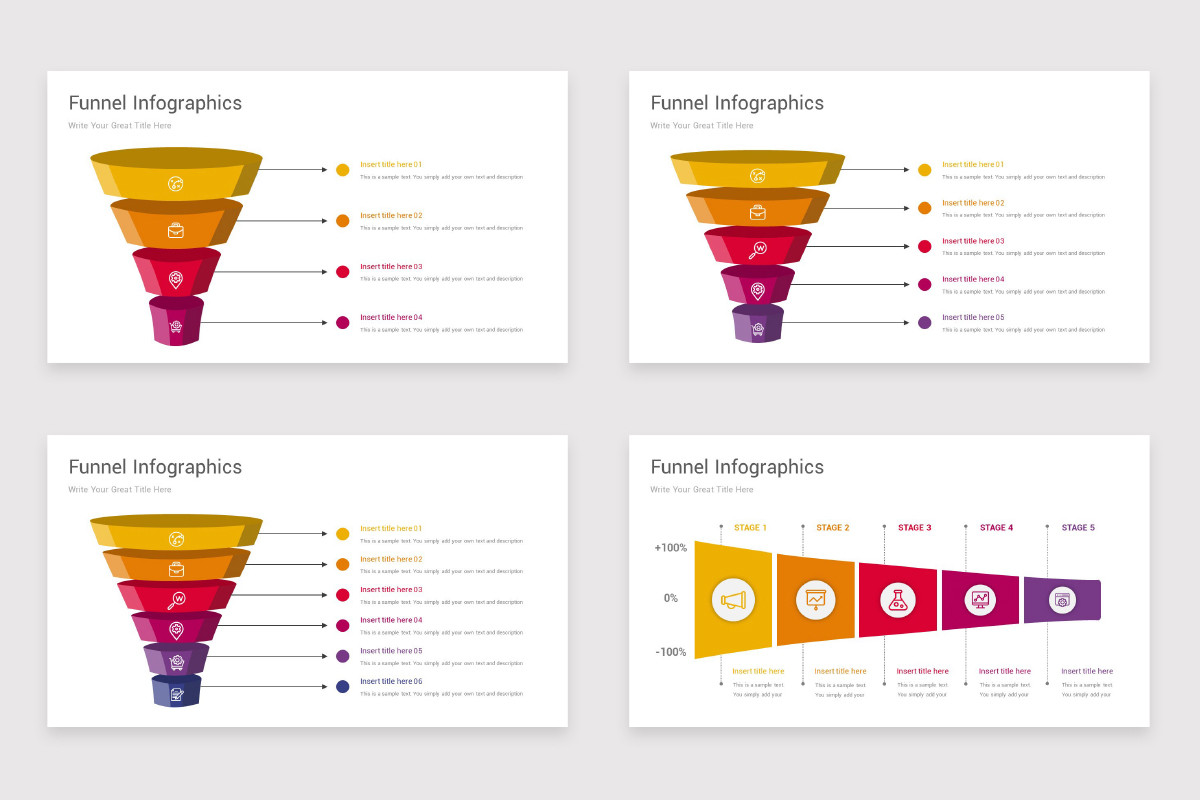 Funnel Infographics Keynote Template | Nulivo Market