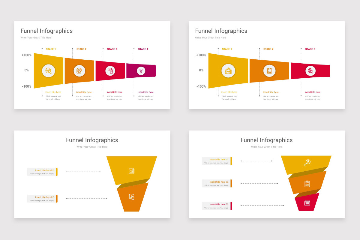 Funnel Infographics Keynote Template | Nulivo Market