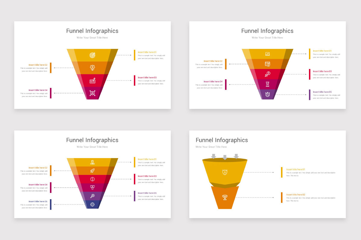 Funnel Infographics Keynote Template | Nulivo Market