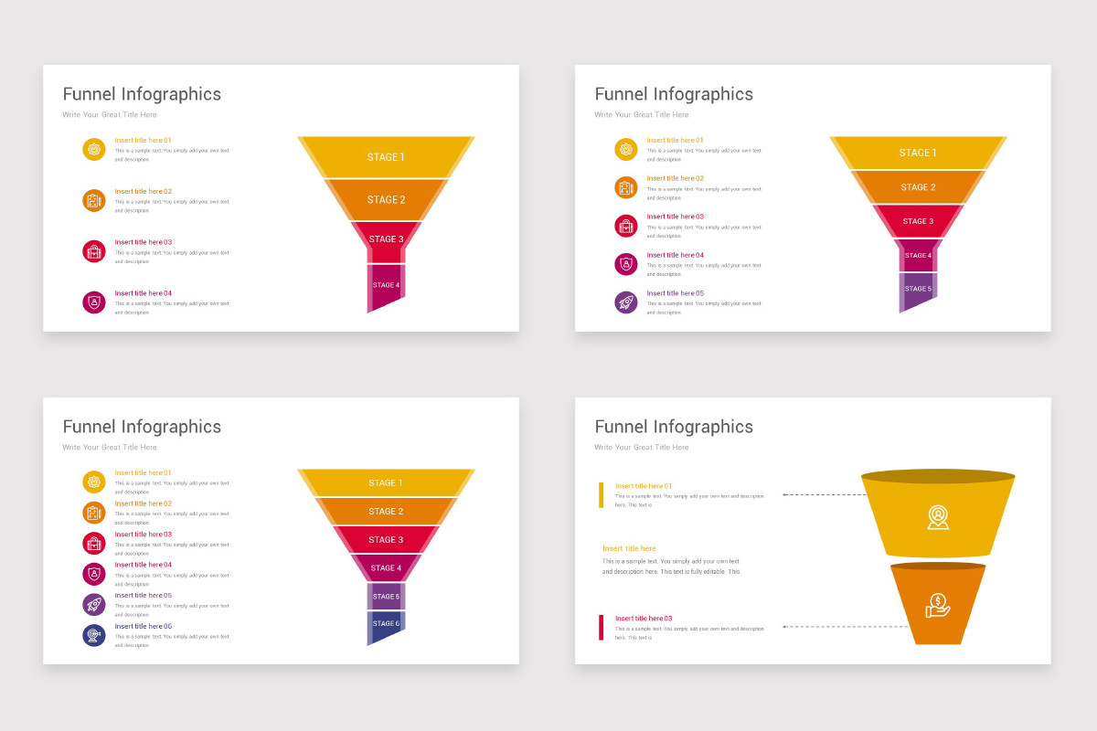 Funnel Infographics Keynote Template | Nulivo Market