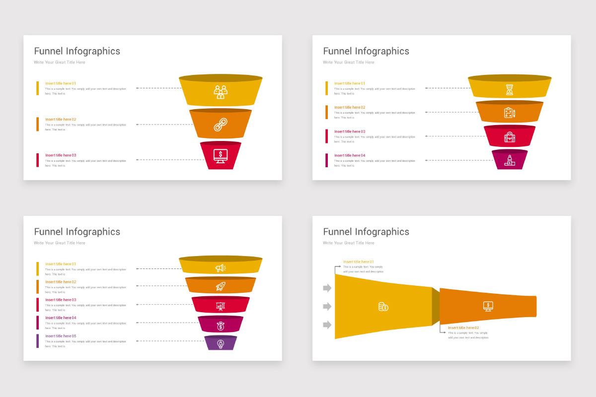 Funnel Infographics Keynote Template | Nulivo Market