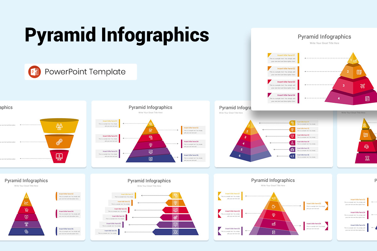 Pyramid Infographics PowerPoint Template | Nulivo Market