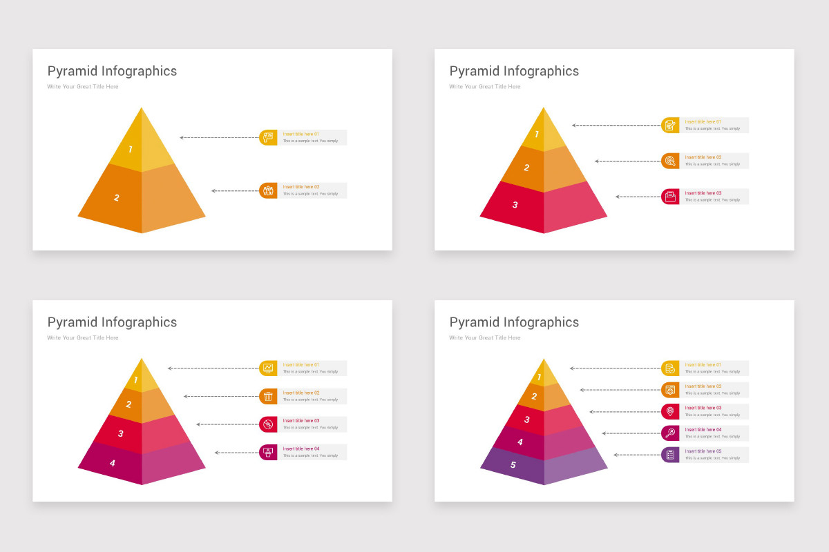 Pyramid Infographics Keynote Template | Nulivo Market