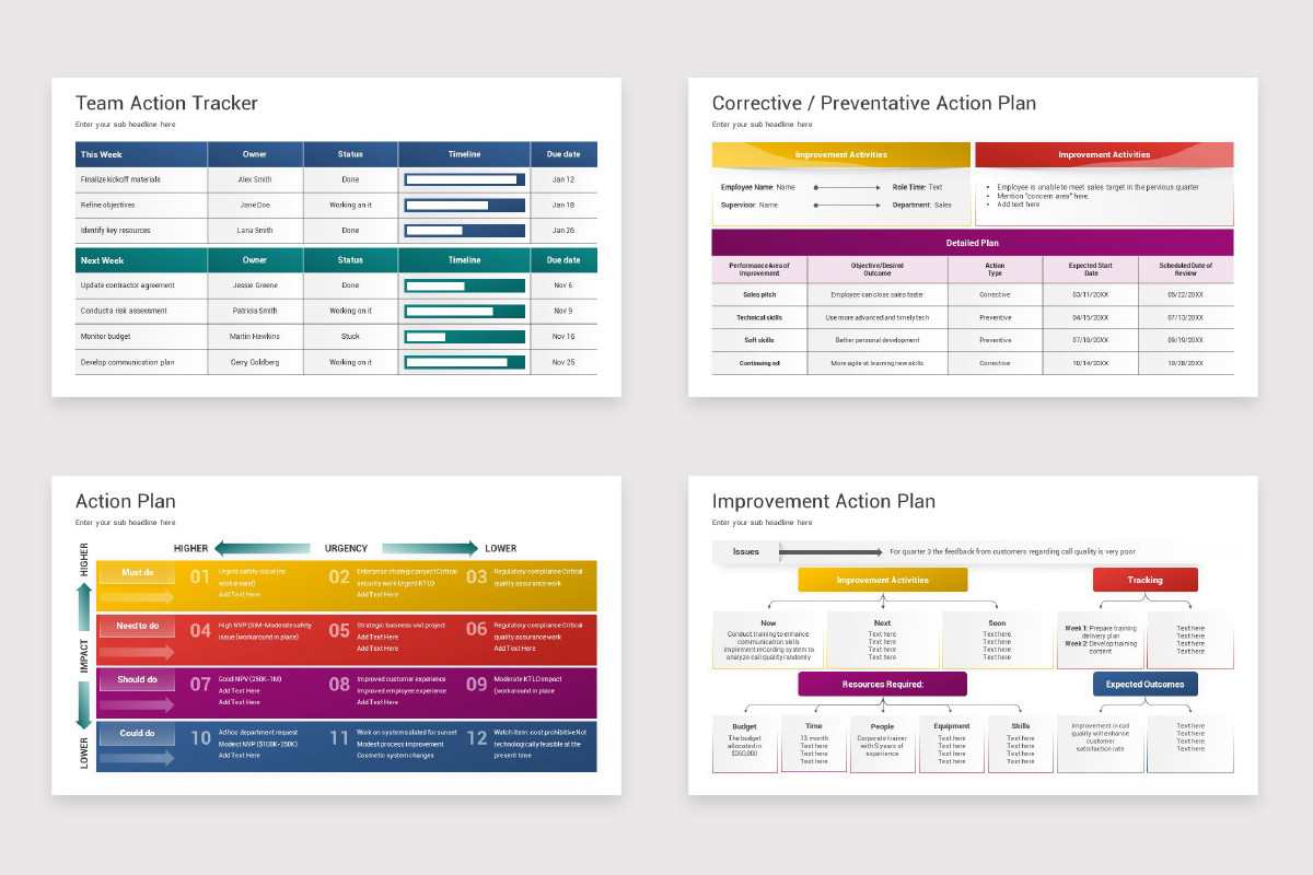 Action Plan PowerPoint Template | Nulivo Market