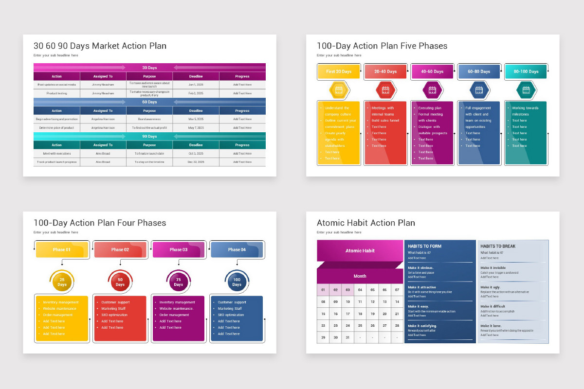 Action Plan PowerPoint Template | Nulivo Market