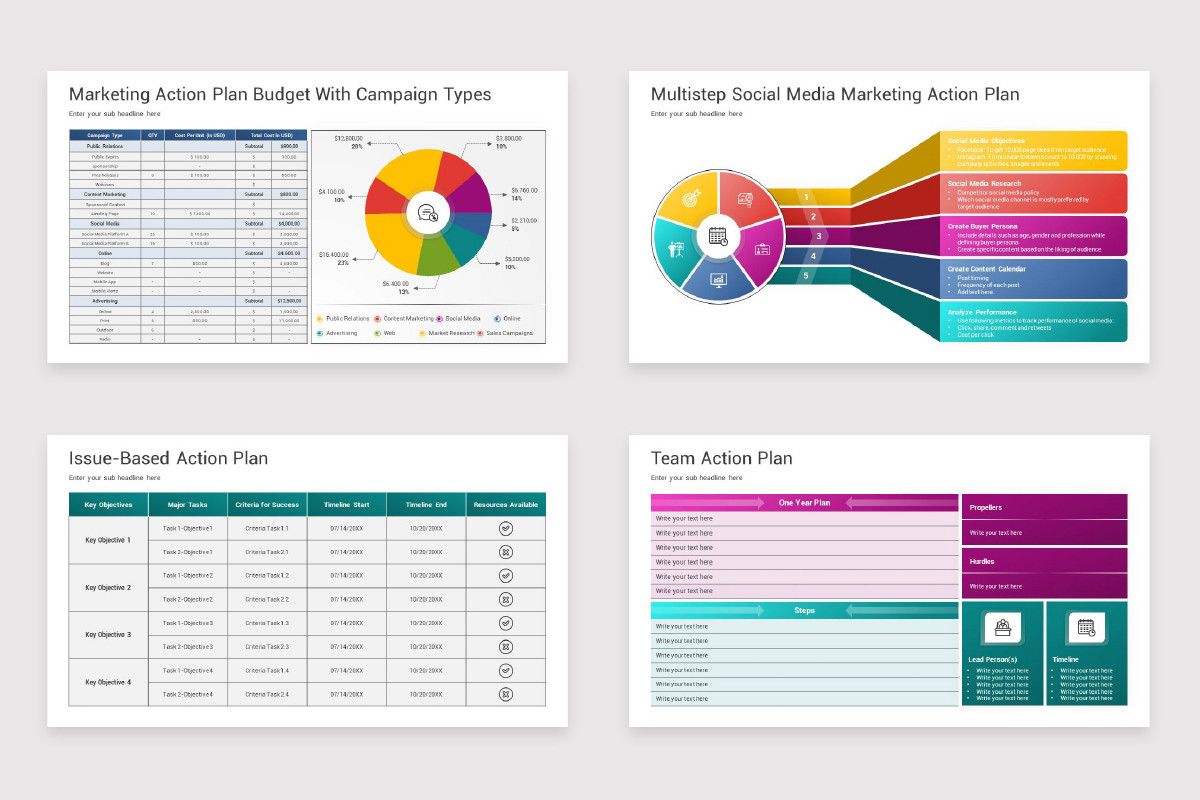 Action Plan PowerPoint Template | Nulivo Market