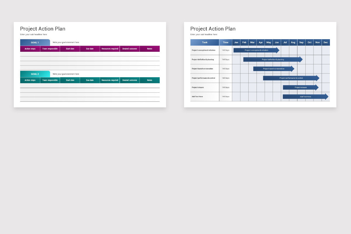 Action Plan PowerPoint Template | Nulivo Market