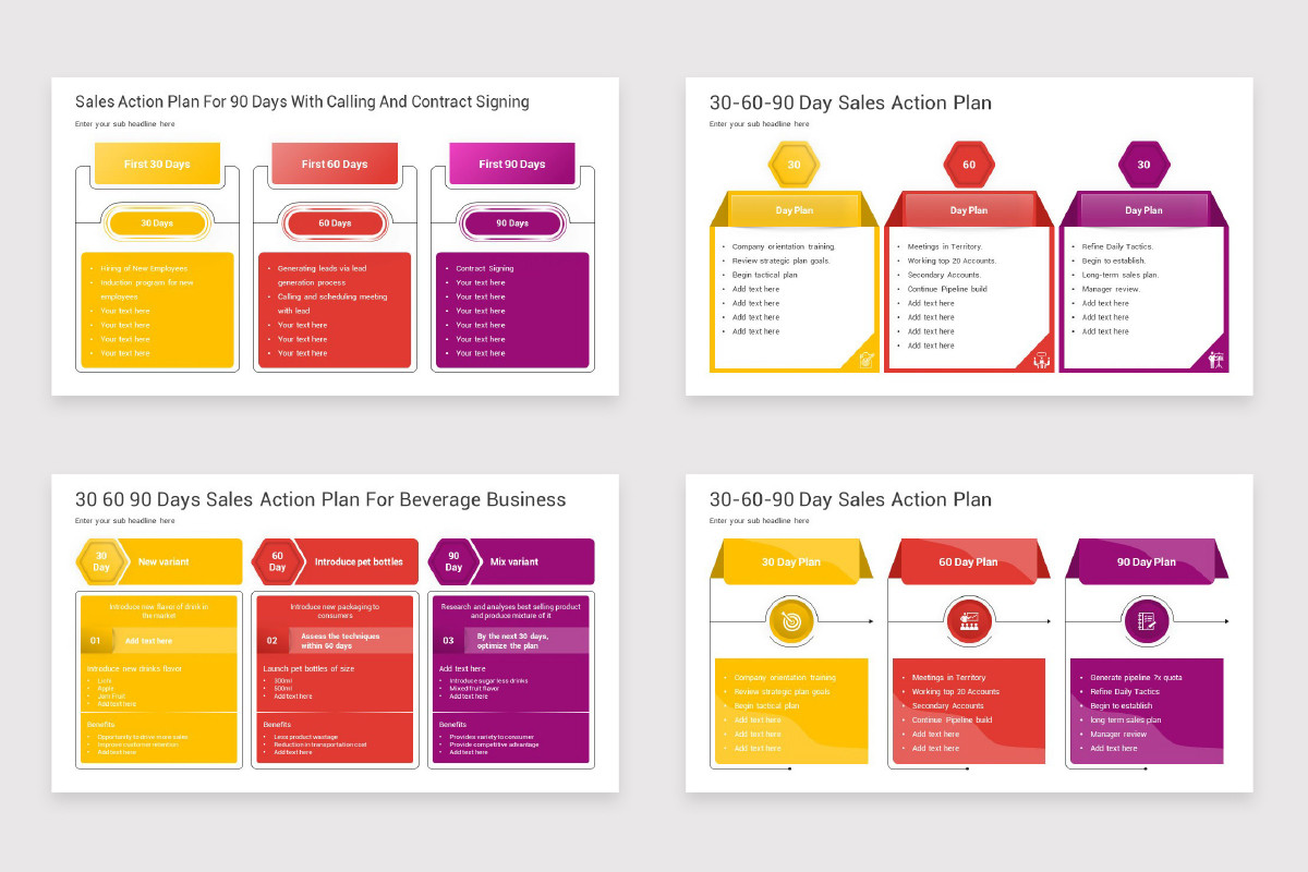 Sales Action Plan Google Slides Template | Nulivo Market