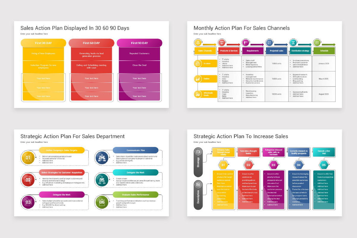 Sales Action Plan Google Slides Template | Nulivo Market