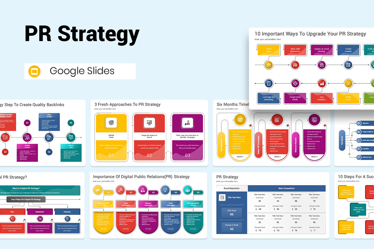 PR Strategy Google Slides Template | Nulivo Market