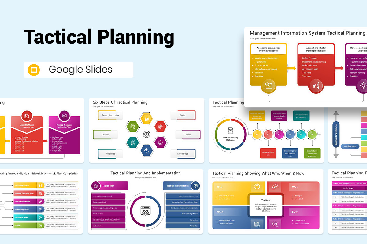 Tactical Planning Google Slides Template | Nulivo Market