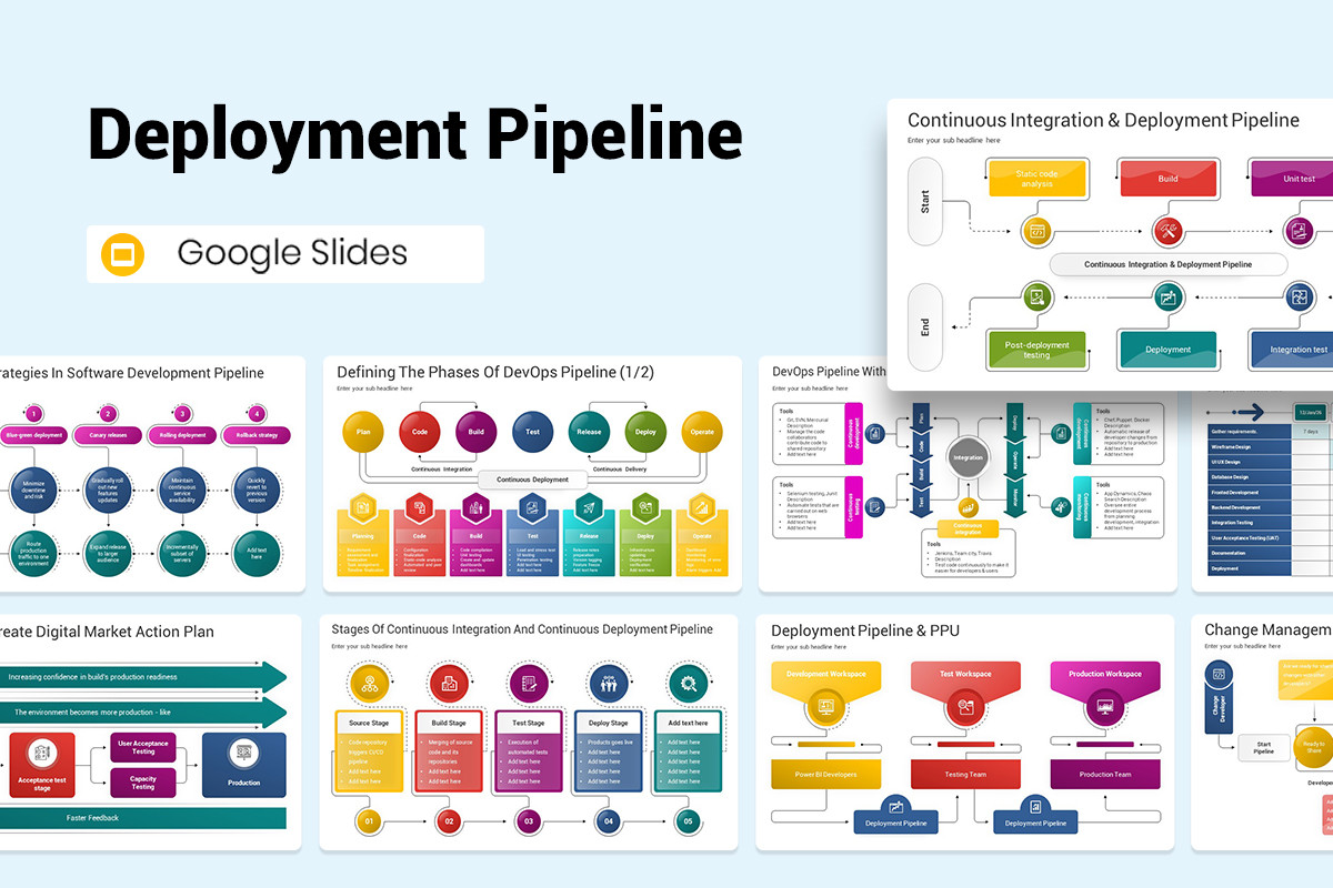 Deployment Pipeline Google Slides Template | Nulivo Market