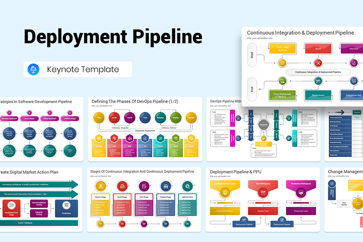 Deployment Pipeline Keynote Template | Nulivo Market