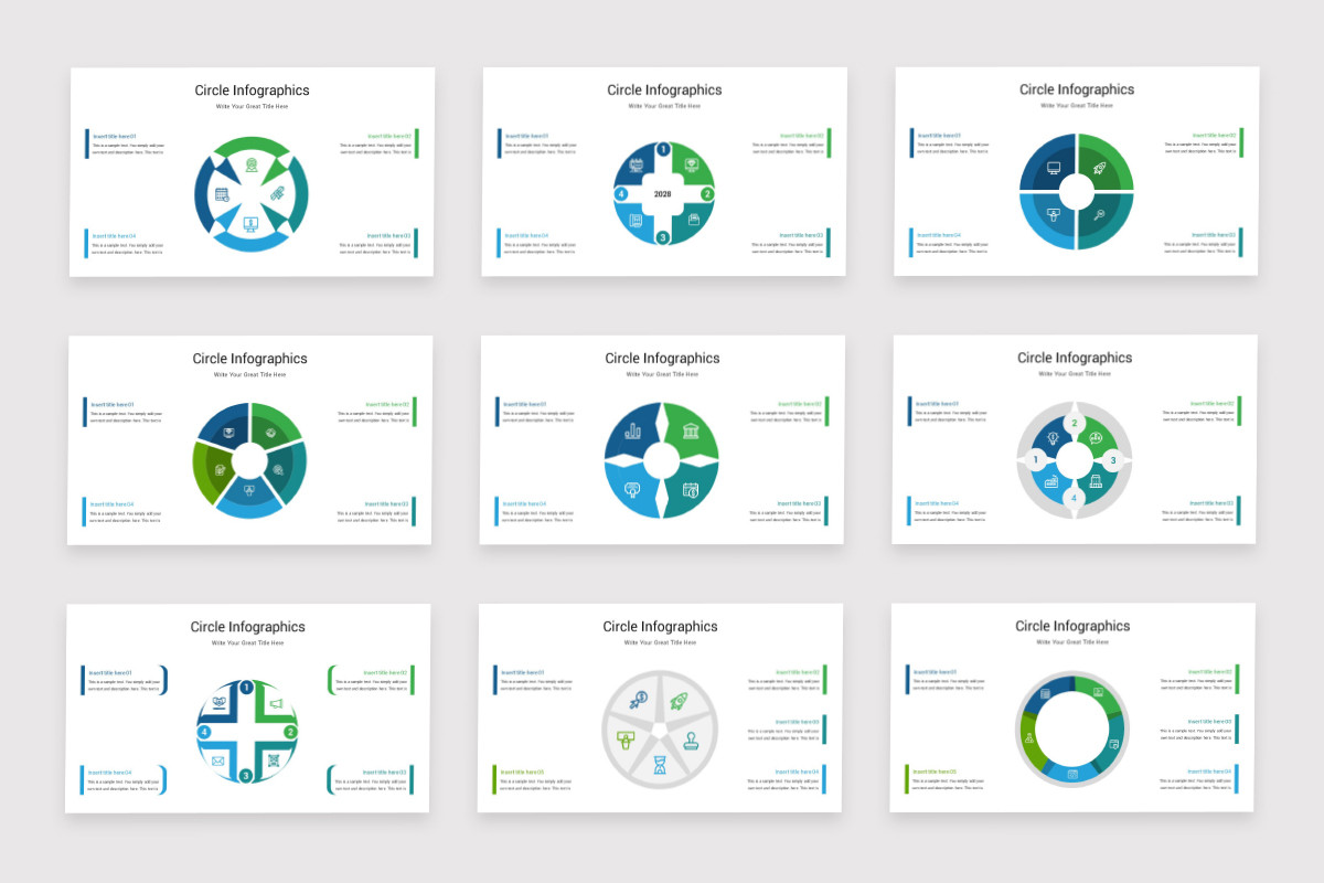 New Circle Infographics Google Slides Template | Nulivo Market