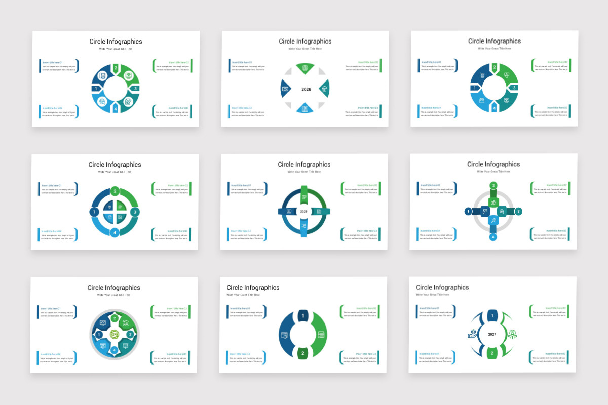 New Circle Infographics Google Slides Template | Nulivo Market