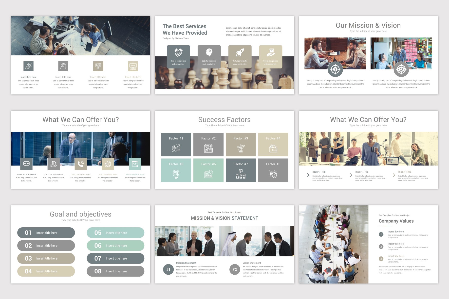 Mega Solutions Google Slides Template | Nulivo Market