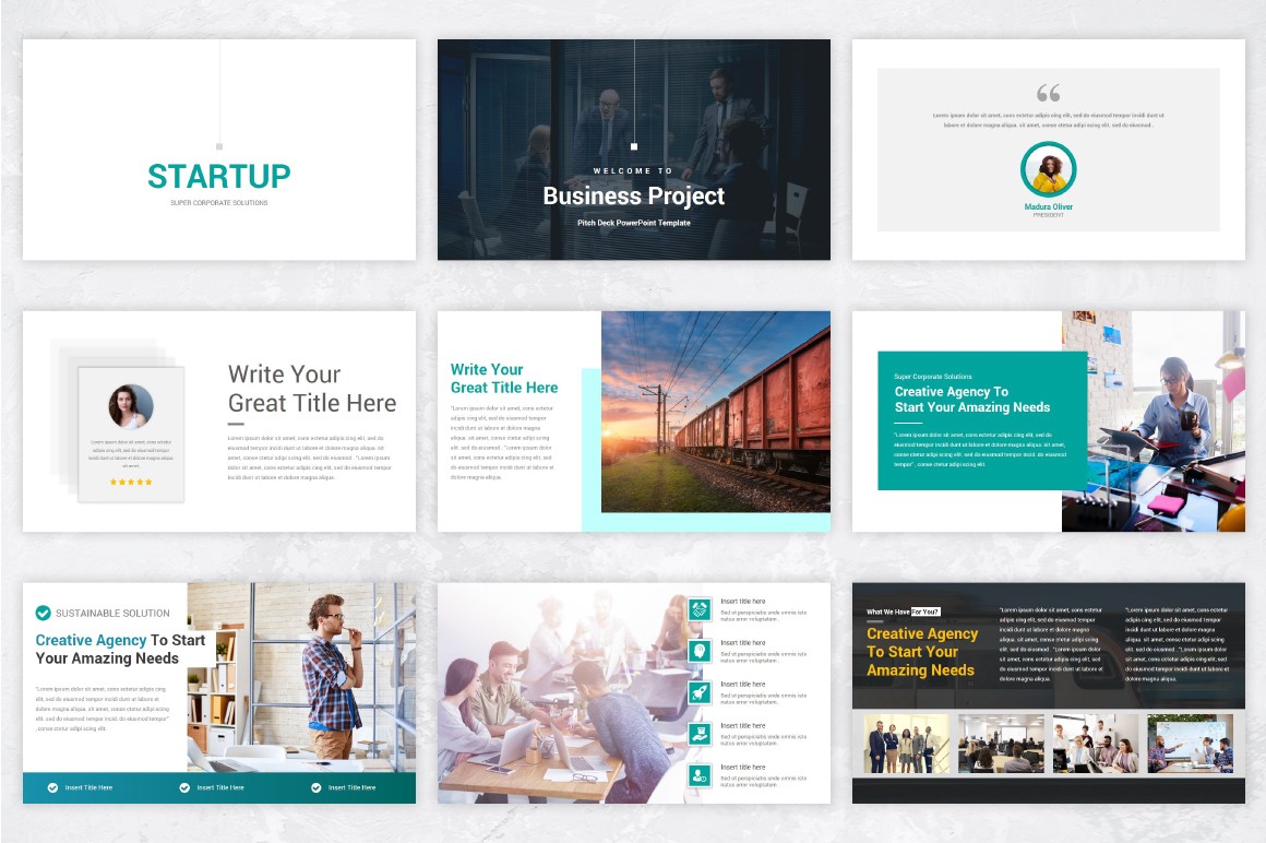 Startup PowerPoint Presentation Template | Nulivo Market