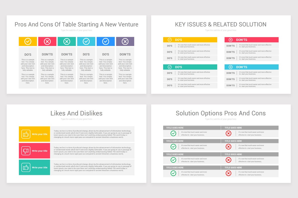 Do's and Don'ts Google Slides Template | Nulivo Market