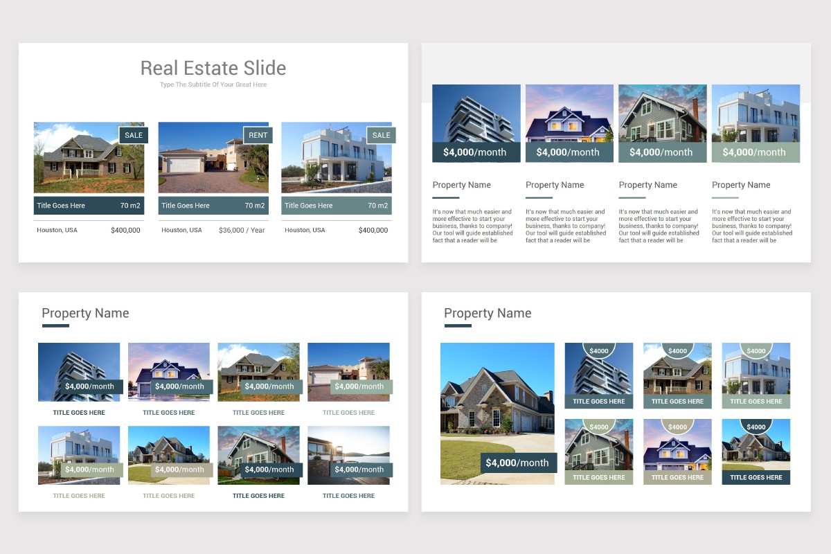 Real Estate Keynote Presentation Template | Nulivo Market