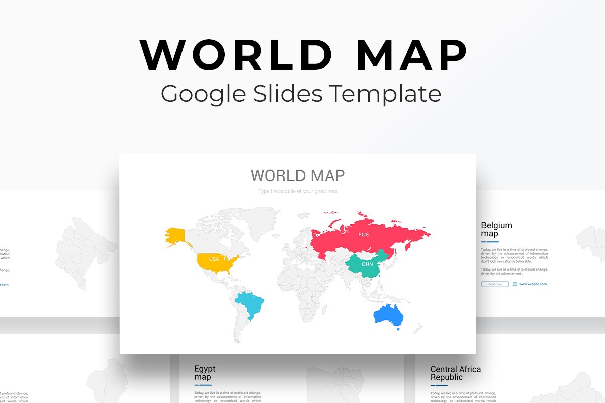 World Map Google Slides Template Nulivo Market