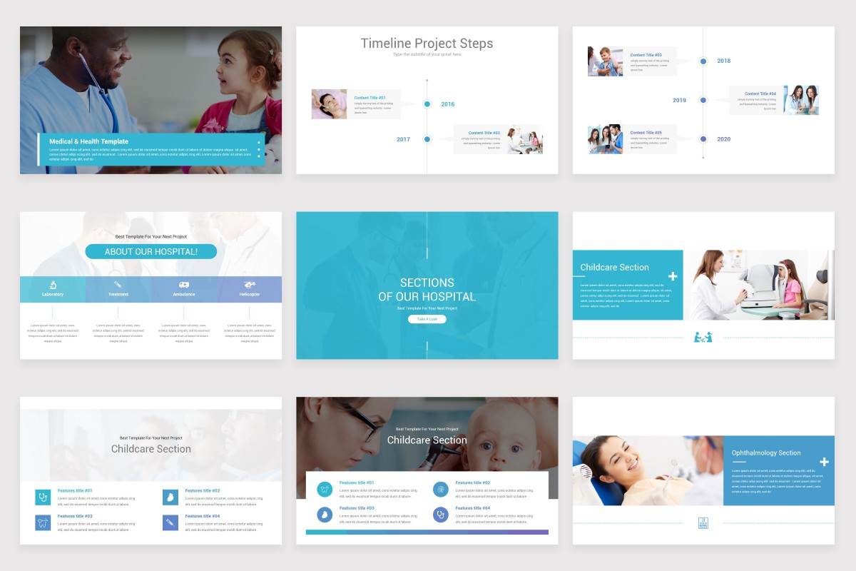 Medical and Health Google Slides template for presentation | Nulivo Market