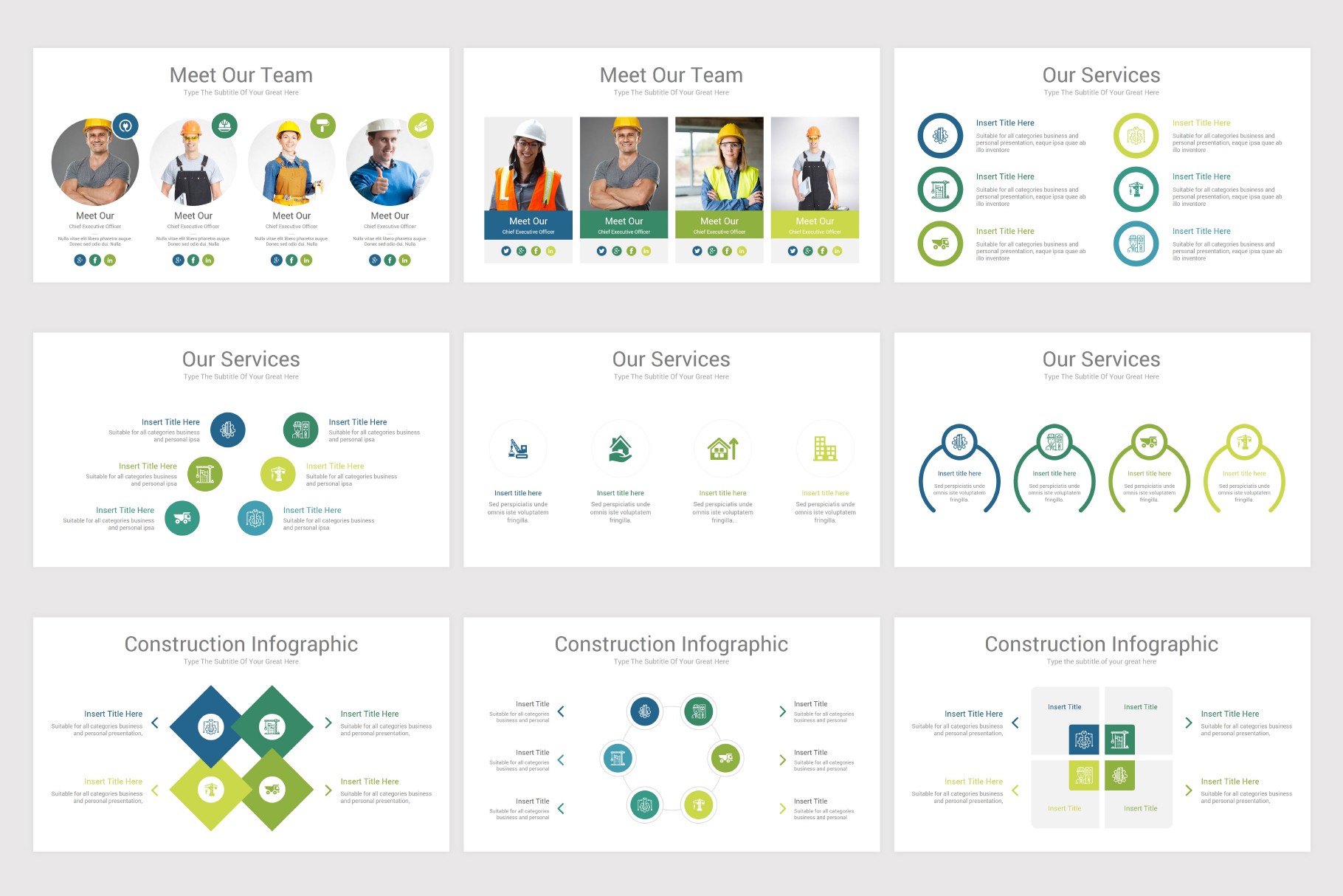 Construction Keynote Presentation Template | Nulivo Market