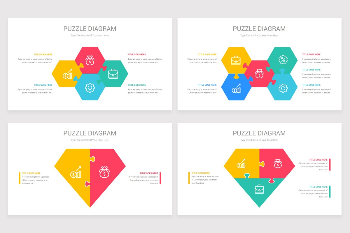Circle Puzzle Infographics PowerPoint Template | Nulivo Market