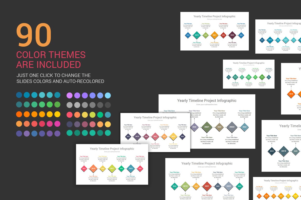 Modern Timeline PowerPoint Template | Nulivo Market