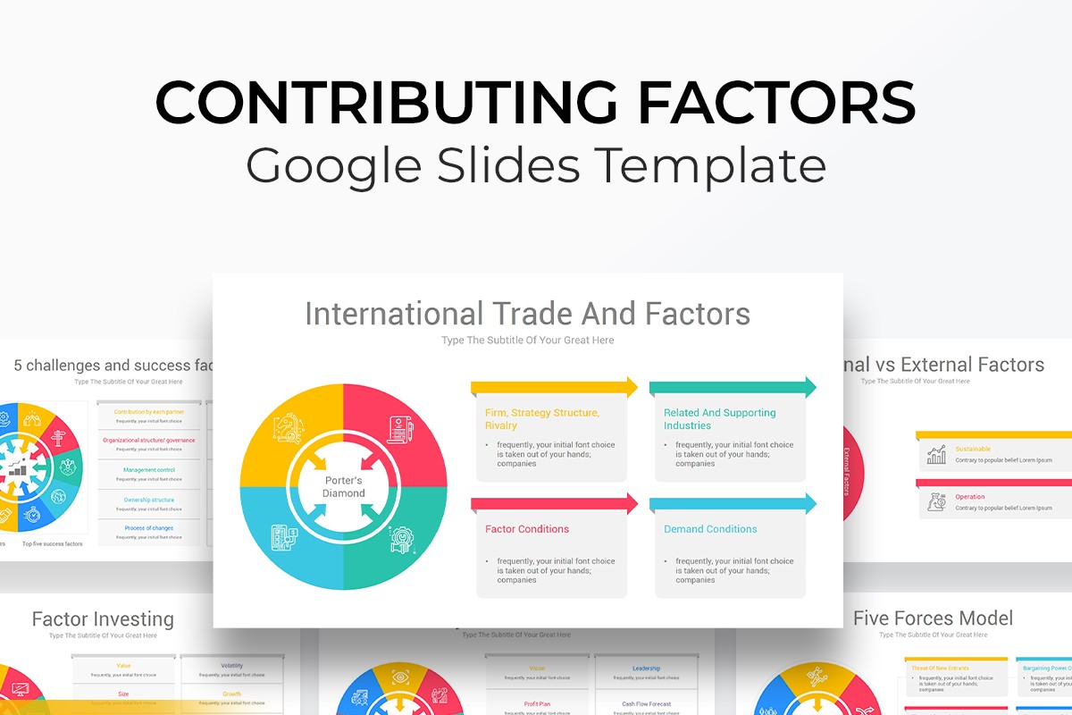 Contributing Factors Google Slides Diagram | Nulivo Market