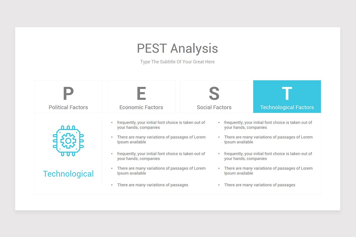 PESTLE Analysis Diagram Keynote Template | Nulivo Market
