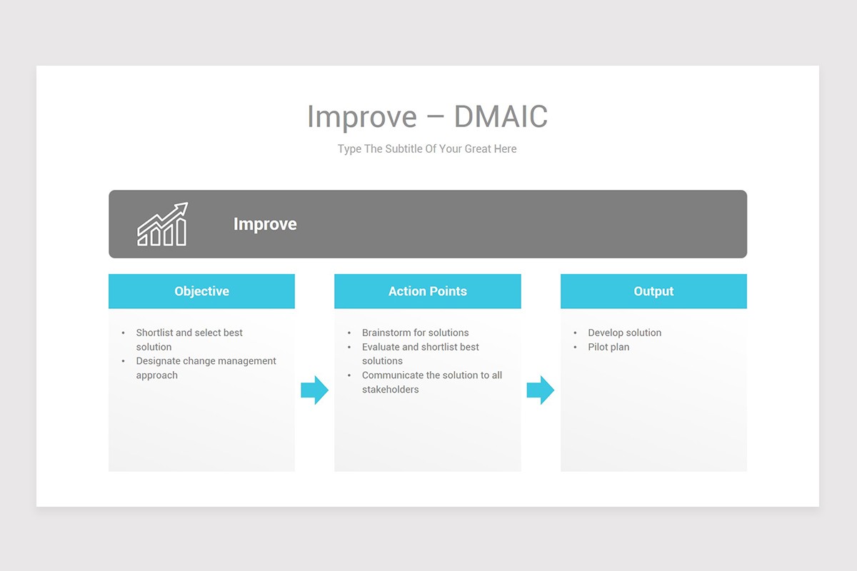 DMAIC Diagrams Keynote Presentation Template | Nulivo Market