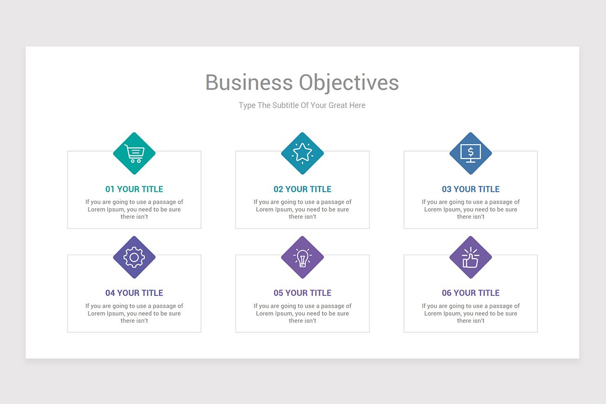 Business Objectives PowerPoint Presentation Template | Nulivo Market