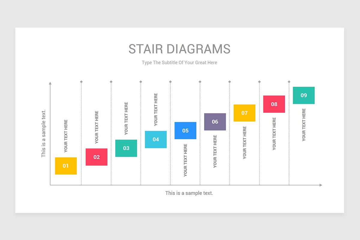 Stairs Diagram PowerPoint Template | Nulivo Market