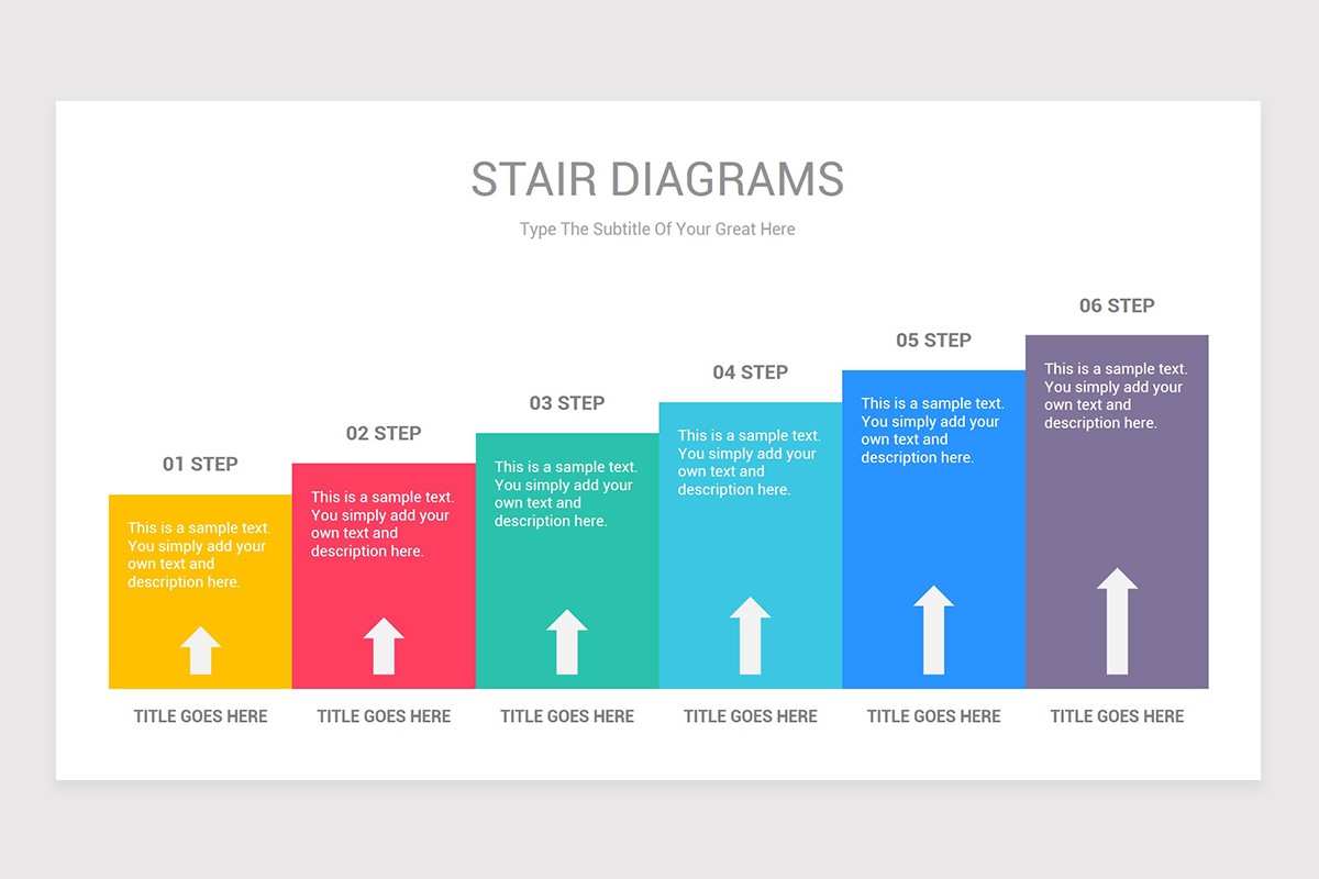 Stairs Diagram PowerPoint Template | Nulivo Market
