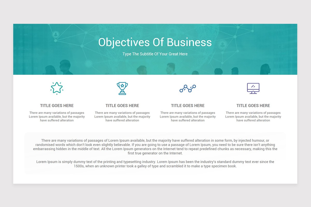 Business Objectives Google Slides Presentation Template | Nulivo Market