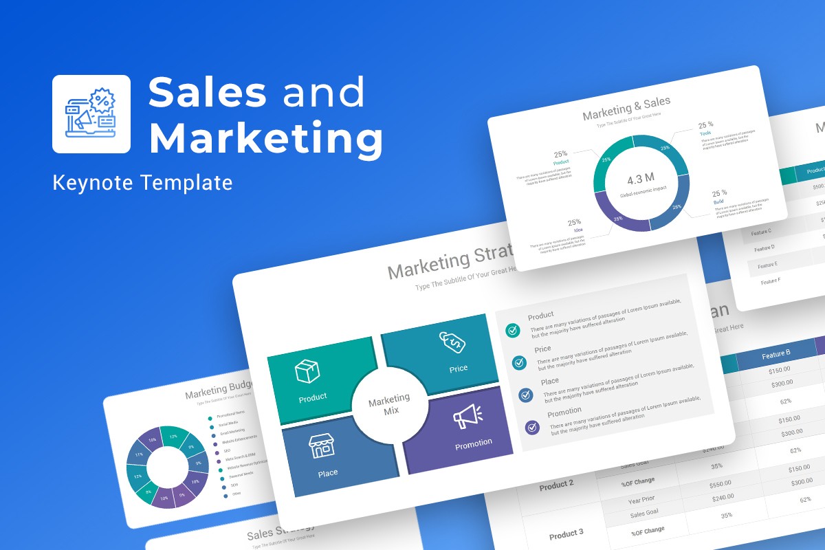 Sales and Marketing Keynote Template | Nulivo Market
