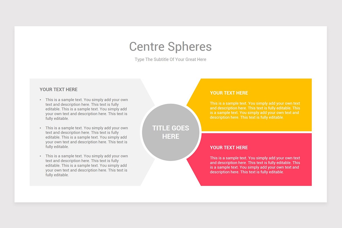 Center Spheres Google Slides Diagrams Template | Nulivo Market