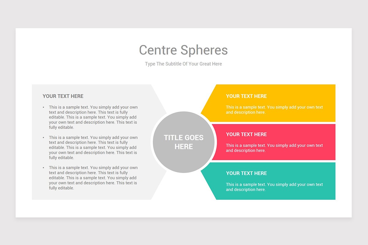 Center Spheres Google Slides Diagrams Template | Nulivo Market
