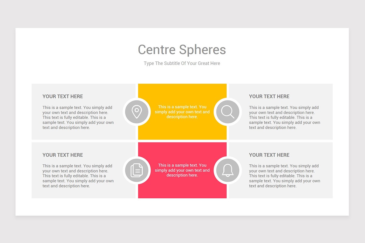 Center Spheres Google Slides Diagrams Template | Nulivo Market