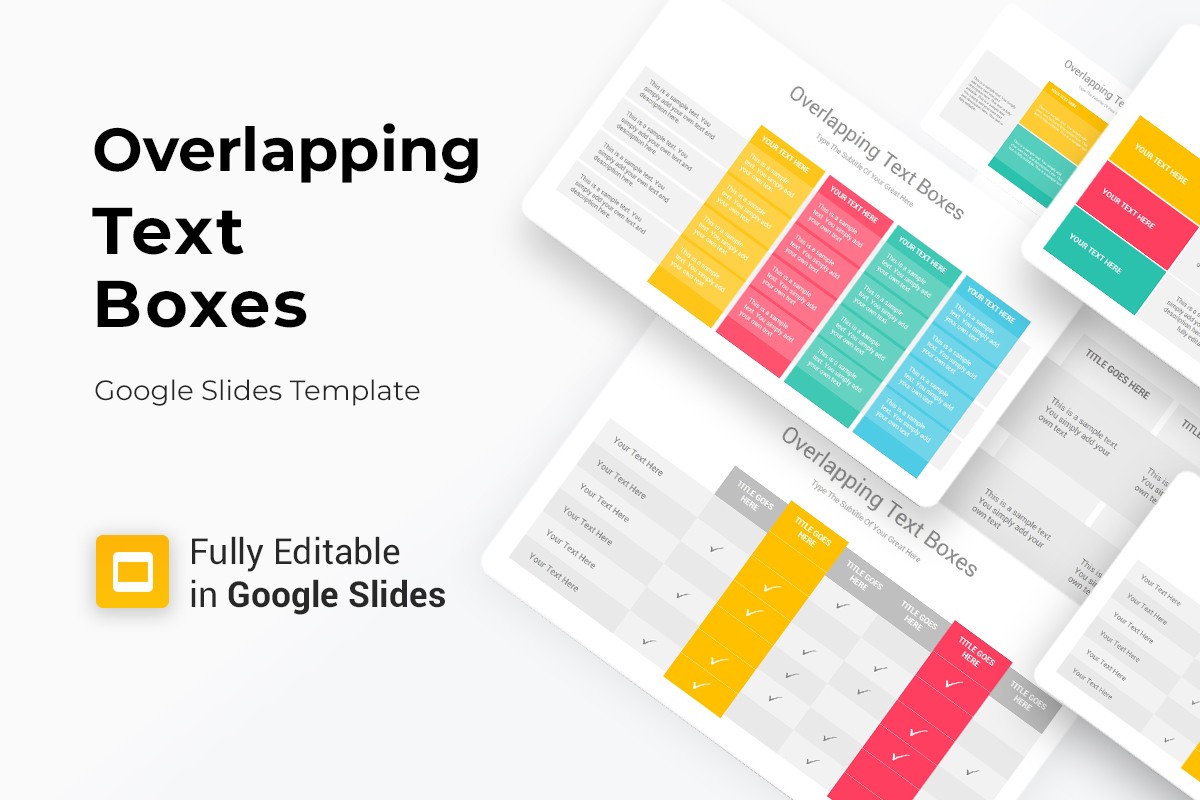 Overlapping Text Boxes Google Slides Template Nulivo Market