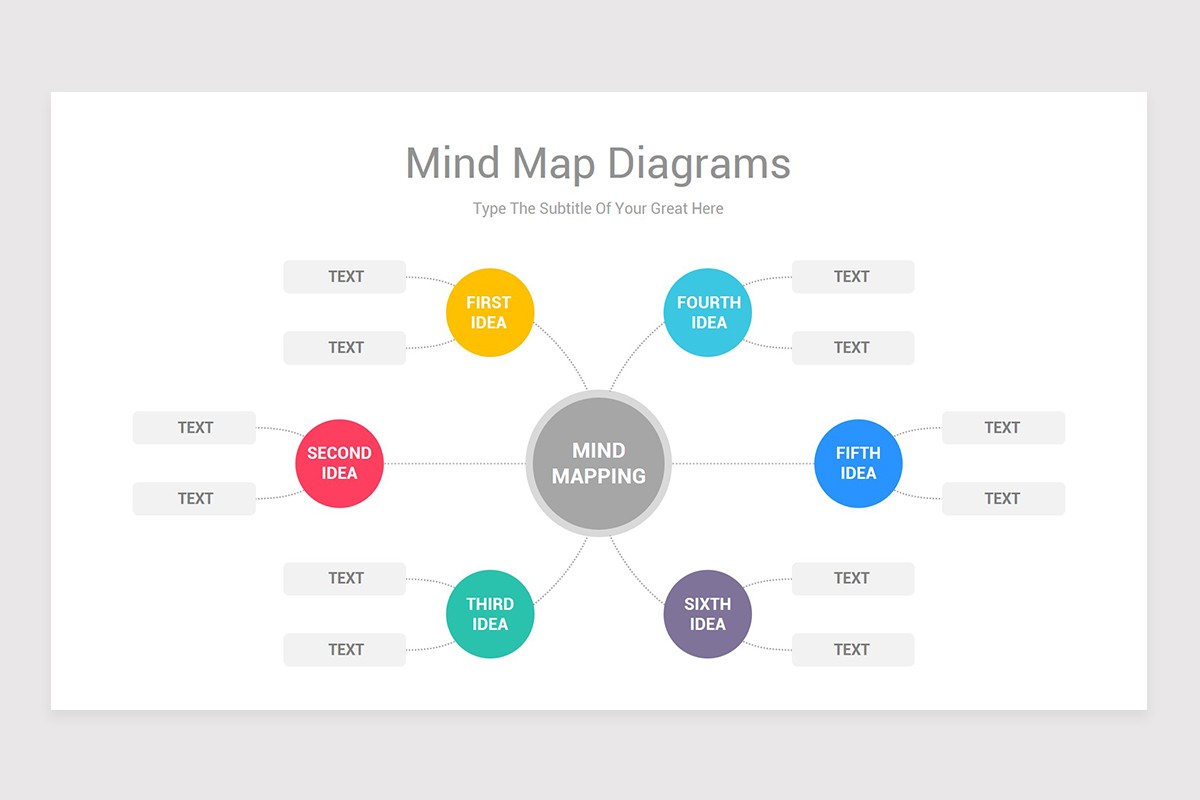 Mind Map Diagrams Keynote Presentation Template | Nulivo Market