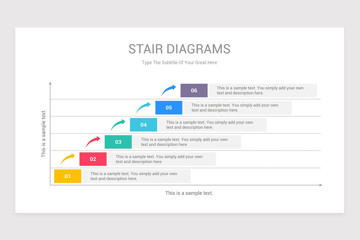 Stairs Diagram Google Slides Template | Nulivo Market