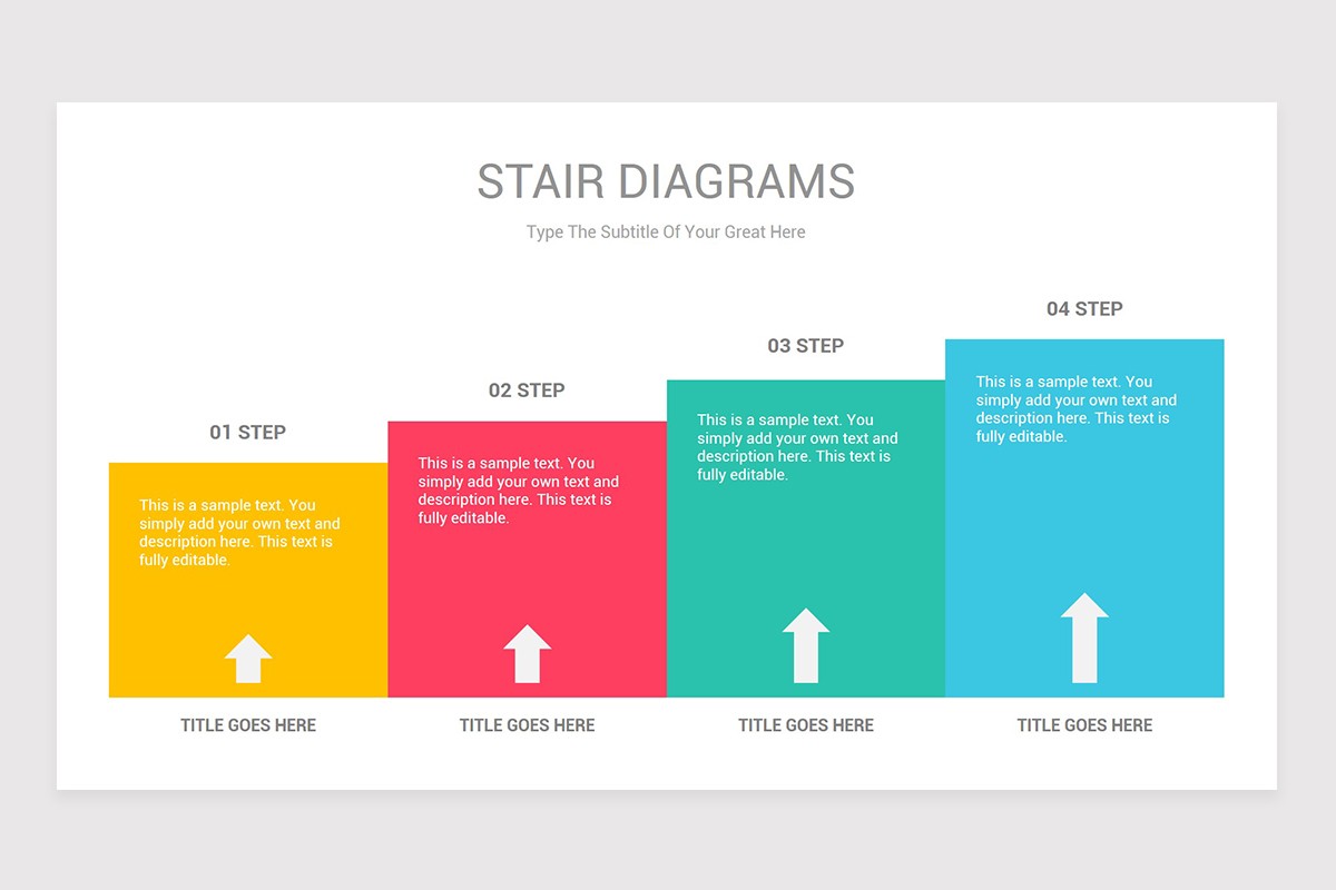 Stairs Diagram Google Slides Template | Nulivo Market