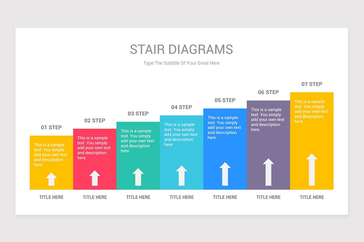 Stairs Diagram Google Slides Template | Nulivo Market