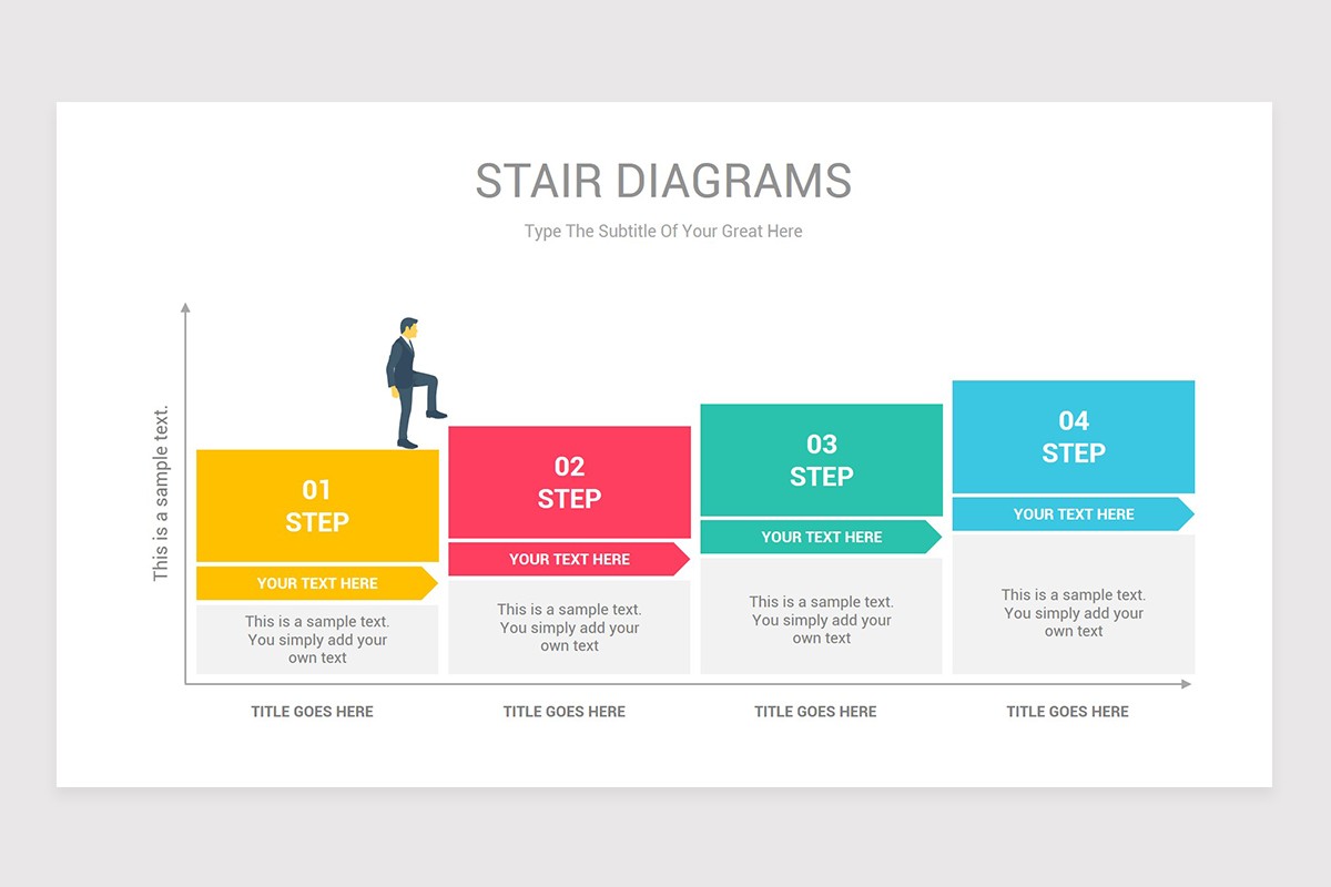 Stairs Diagram Google Slides Template | Nulivo Market